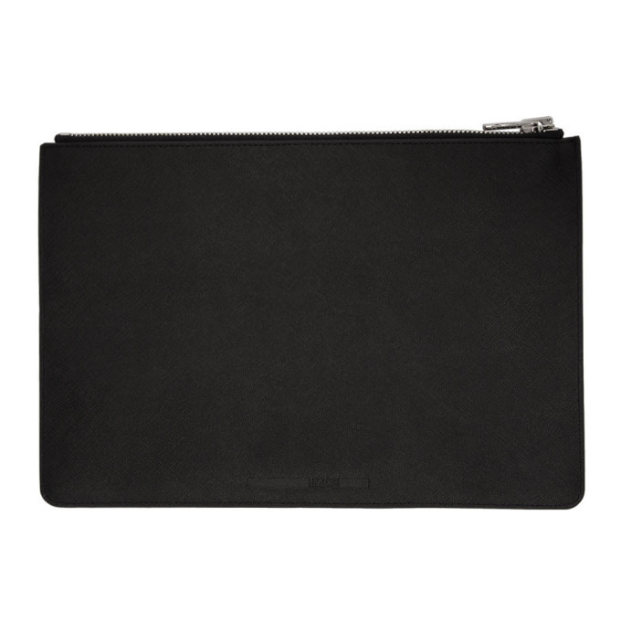 McQ Alexander McQueen Black and White Swallow Tablet Pouch McQ ...
