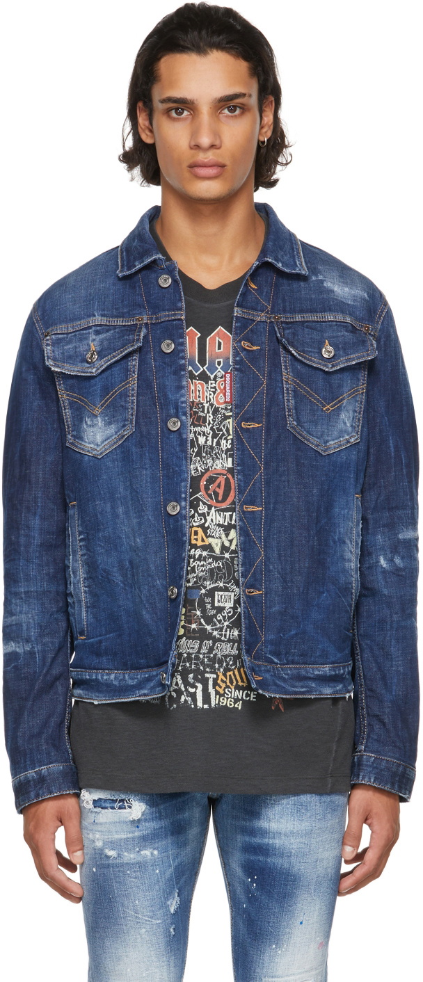 Dsquared2 Blue Denim Dan Jacket Dsquared2