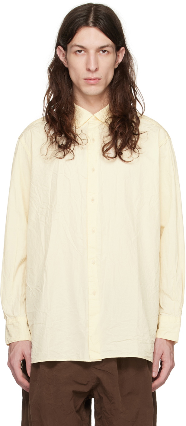 CASEY CASEY Yellow Big Raccourcie Shirt CASEY CASEY