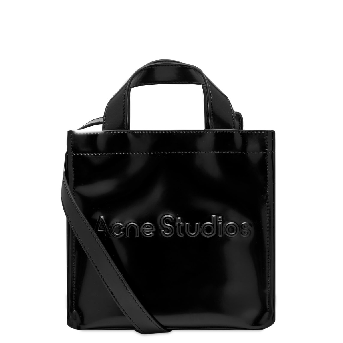 Acne Studios Women's Logo Shopper Mini Bag in Black Acne Studios