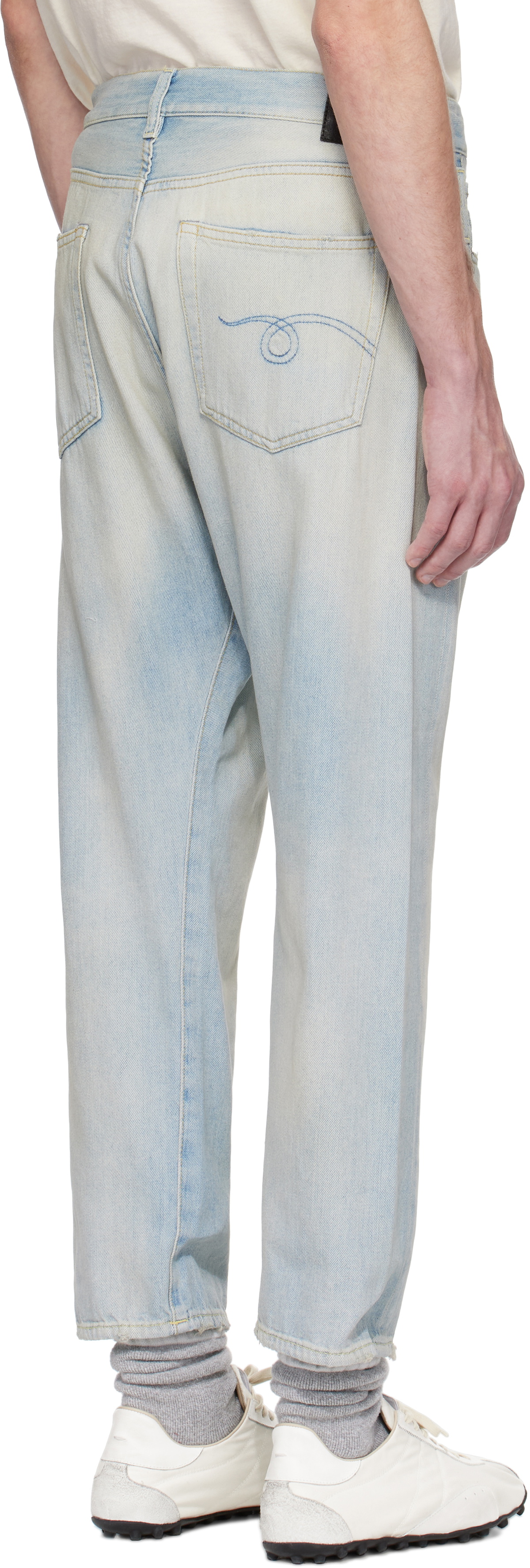 R13 Blue Crossover Jeans R13
