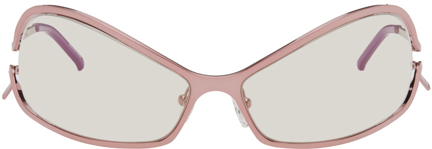 A BETTER FEELING SSENSE Exclusive Pink Numa Sunglasses A BETTER FEELING