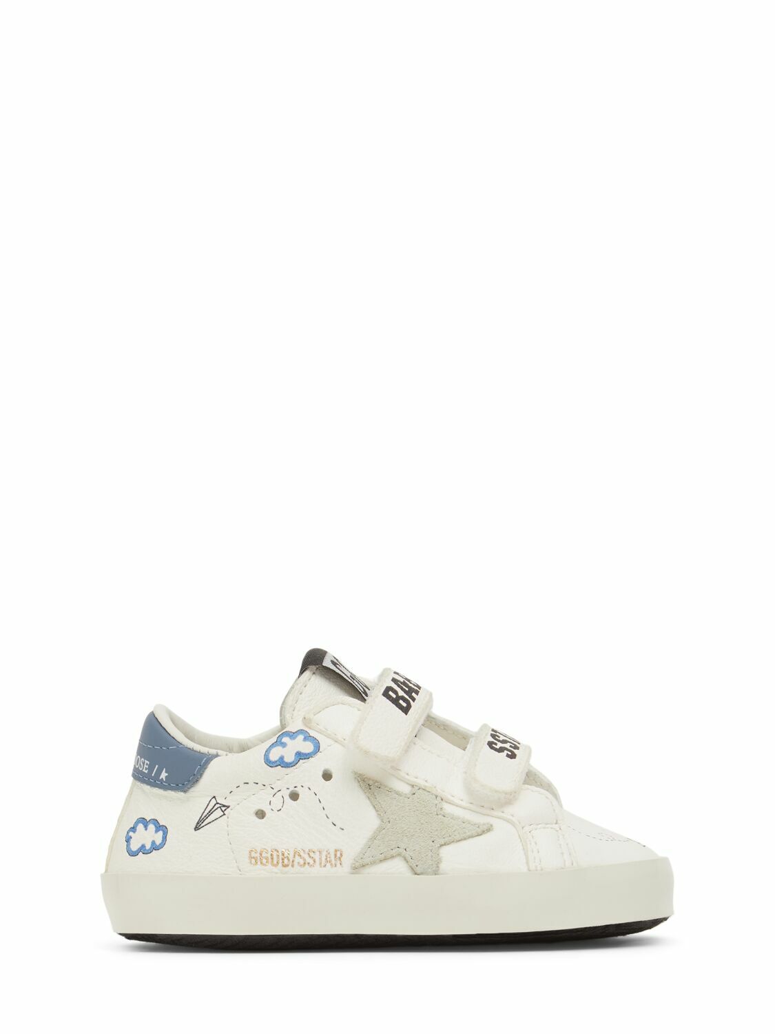 GOLDEN GOOSE Baby School Leather Pre-walker Shoes Golden Goose Deluxe Brand
