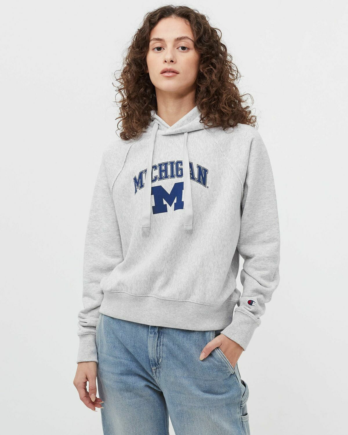 Champion College Hooded Sweatshirt Grey Hoodies Champion