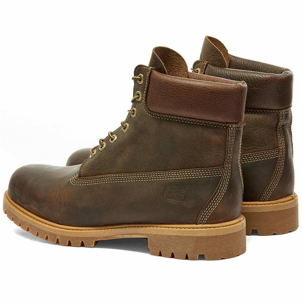Timberland Men's 6" Premium Boot in Medium Brown Full Grain Timberland