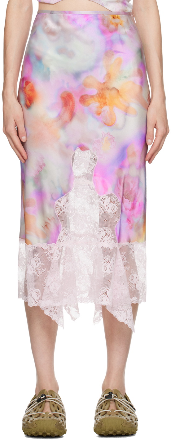 Collina Strada Multicolor Hiss Midi Skirt Collina Strada