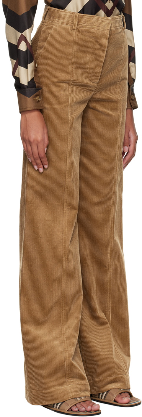 Burberry Brown Wide-Leg Trousers Burberry
