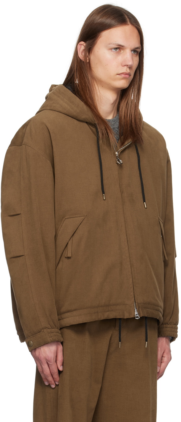 Solid Homme Brown Padded Jacket Solid Homme