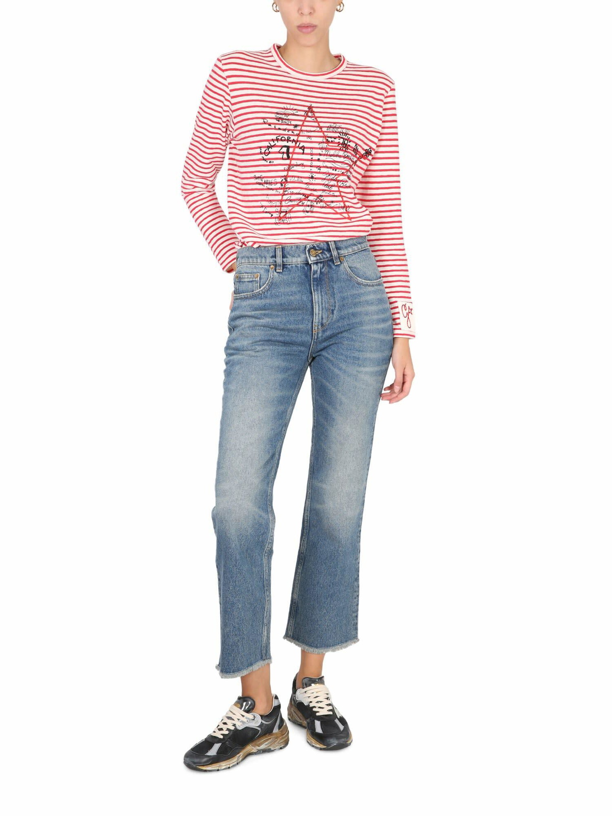 Golden Goose Cropped Flare Jeans Golden Goose Deluxe Brand