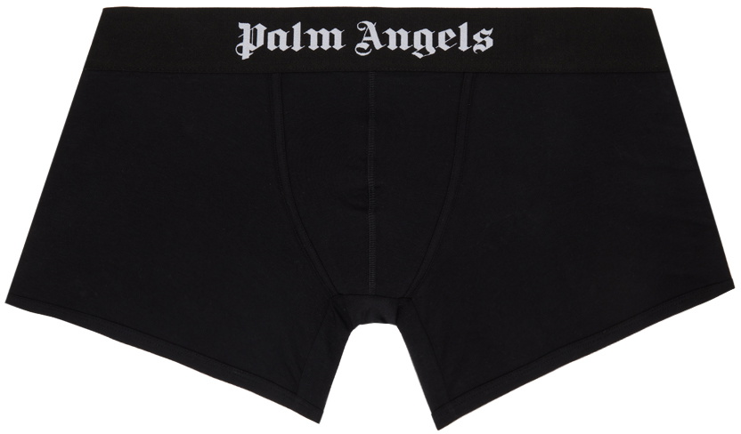 Palm Angels Two-Pack Black & White 'Palm Angels' Boxer Briefs Palm Angels