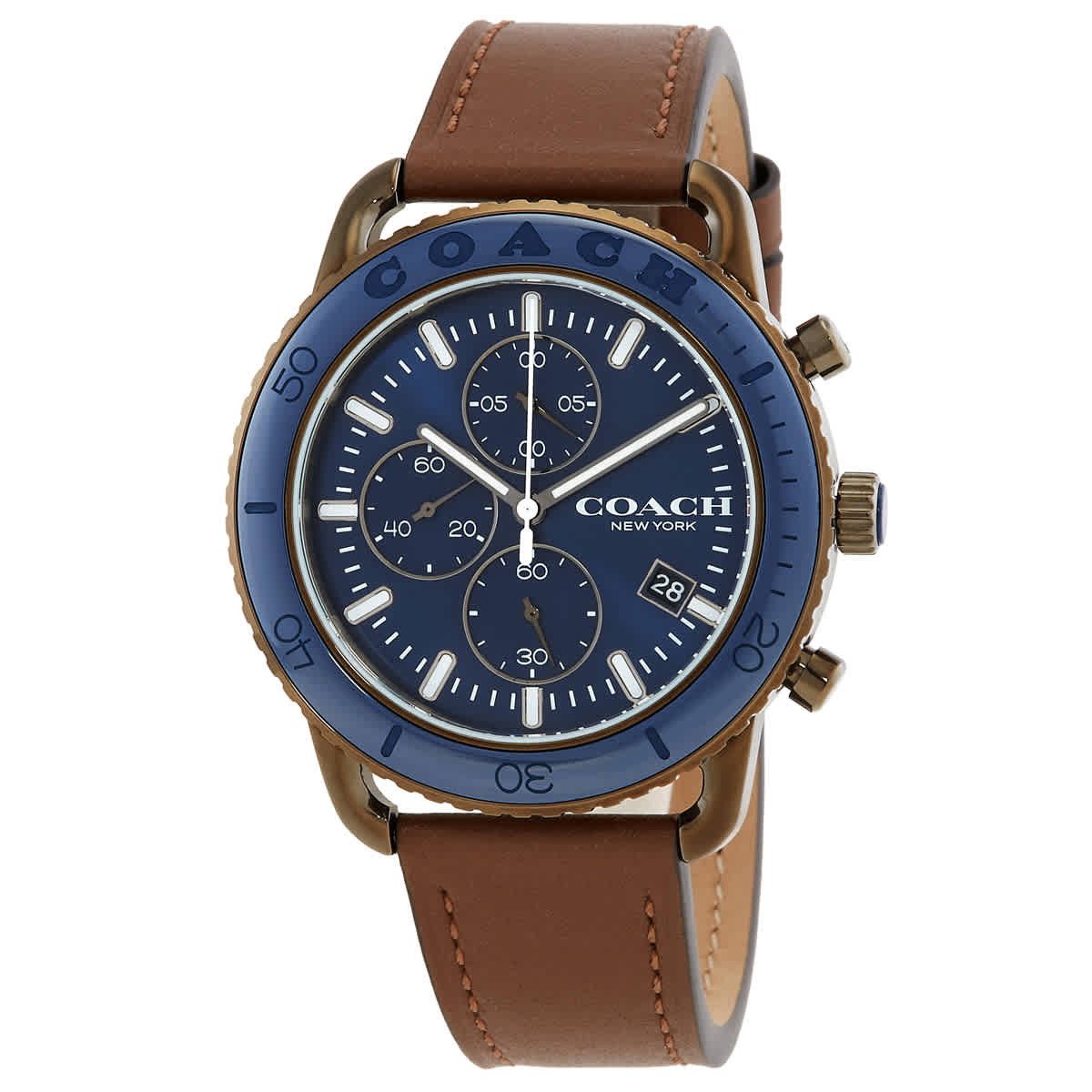 Coach Cruiser Chronograph Quartz Blue Dial Mens Watch 14602610 Coach
