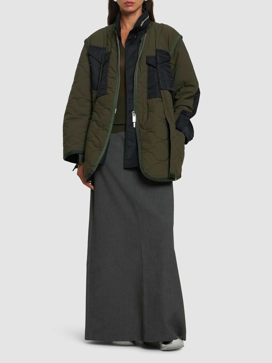 SACAI Quilted Rip Stop Jacket Sacai