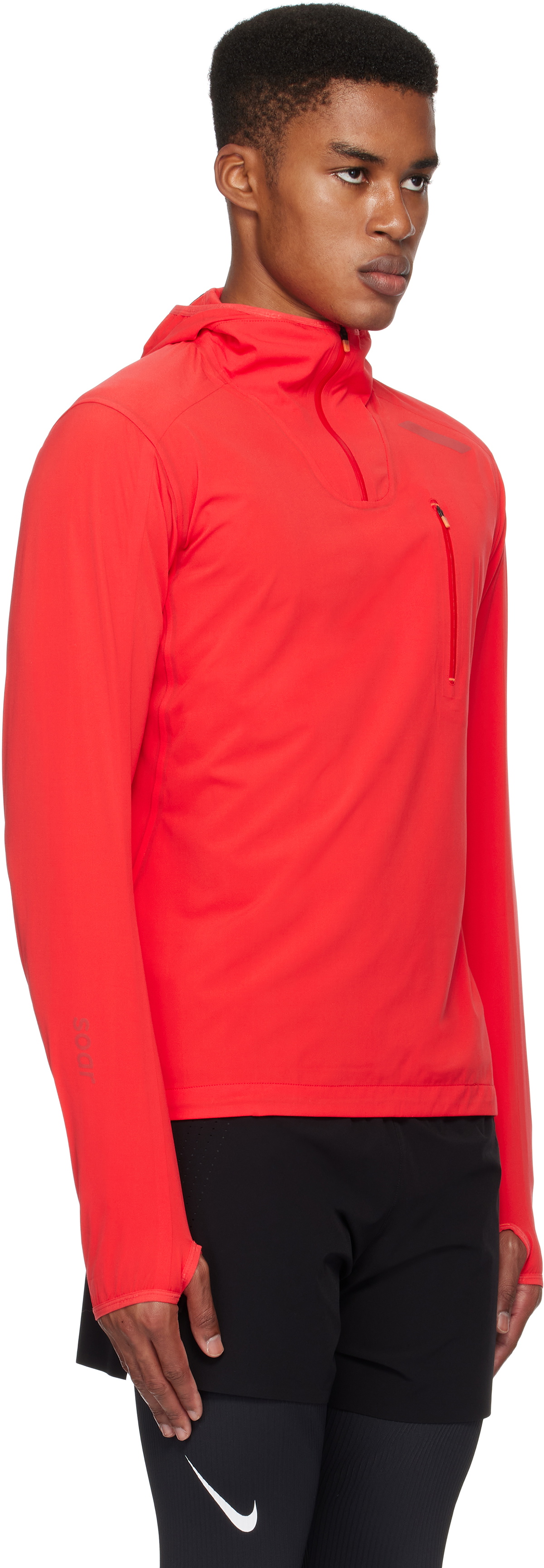 Soar Running Red Winter Anorak Jacket Soar Running