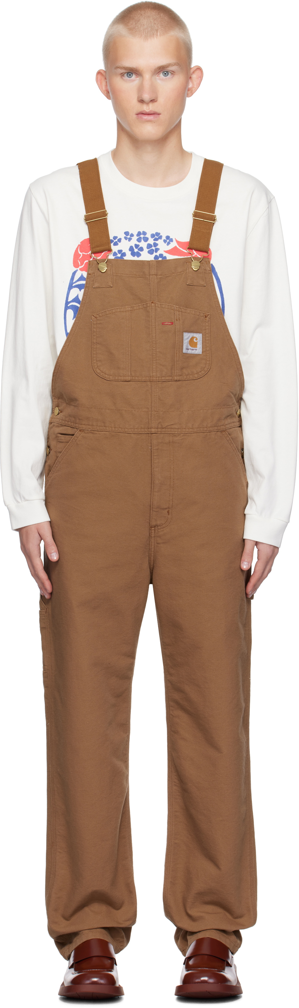 Carhartt Work In Progress Brown Bib Overalls Carhartt WIP