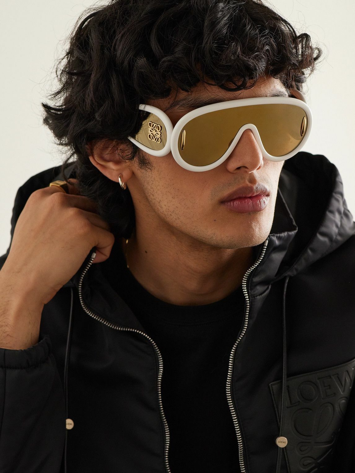 LOEWE - Paula's Ibiza Wave Mask Oversized D-Frame Embellished Acetate ...