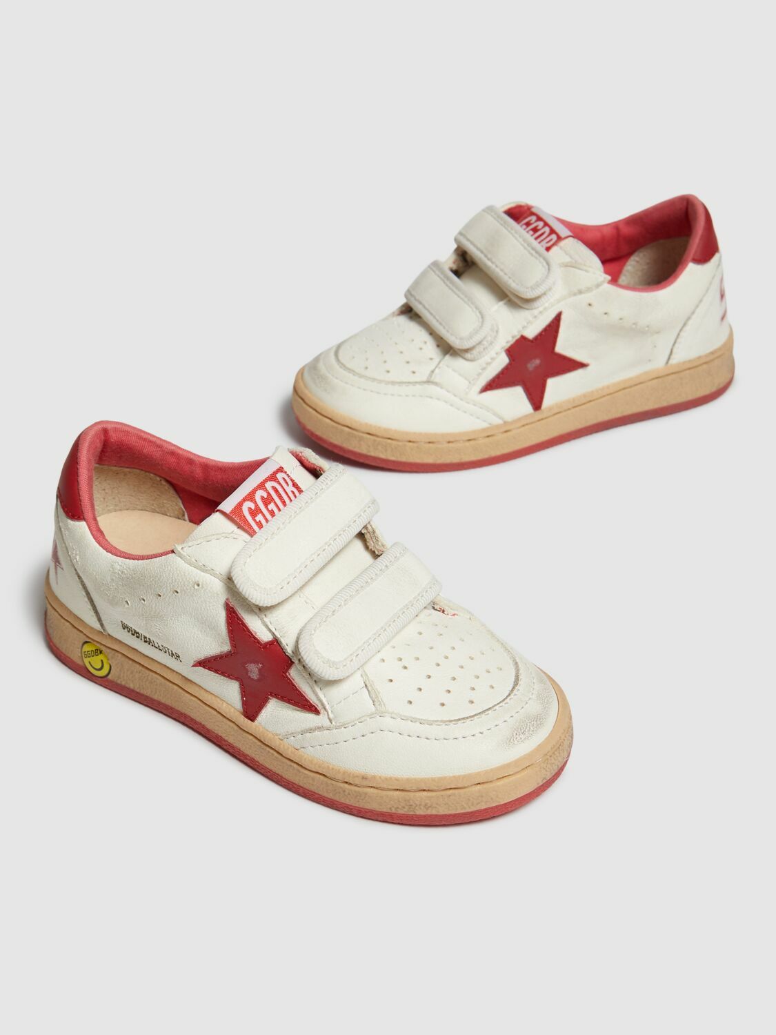 GOLDEN GOOSE Ballstar Nappa Leather Strap Sneakers Golden Goose Deluxe ...