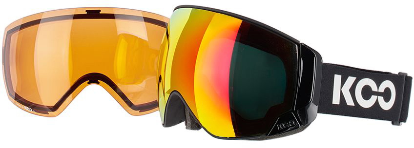 KOO Black Enigma Style Snow Goggles
