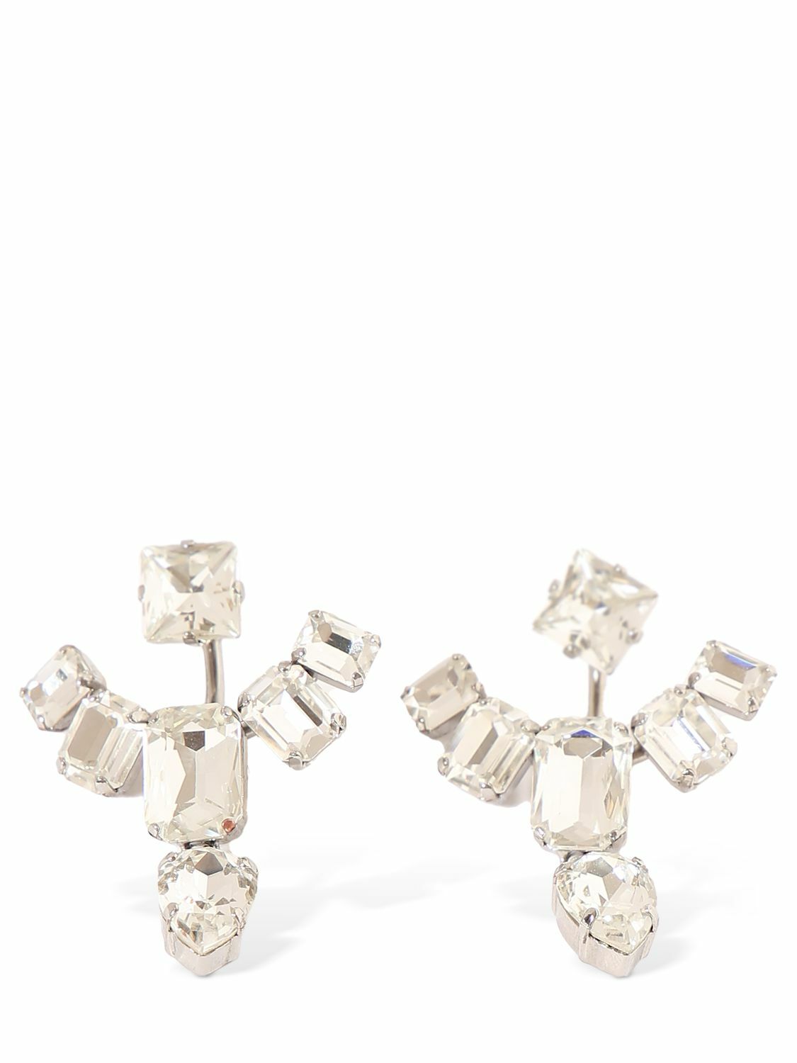 BALMAIN - Maxi Pavé Earrings Balmain