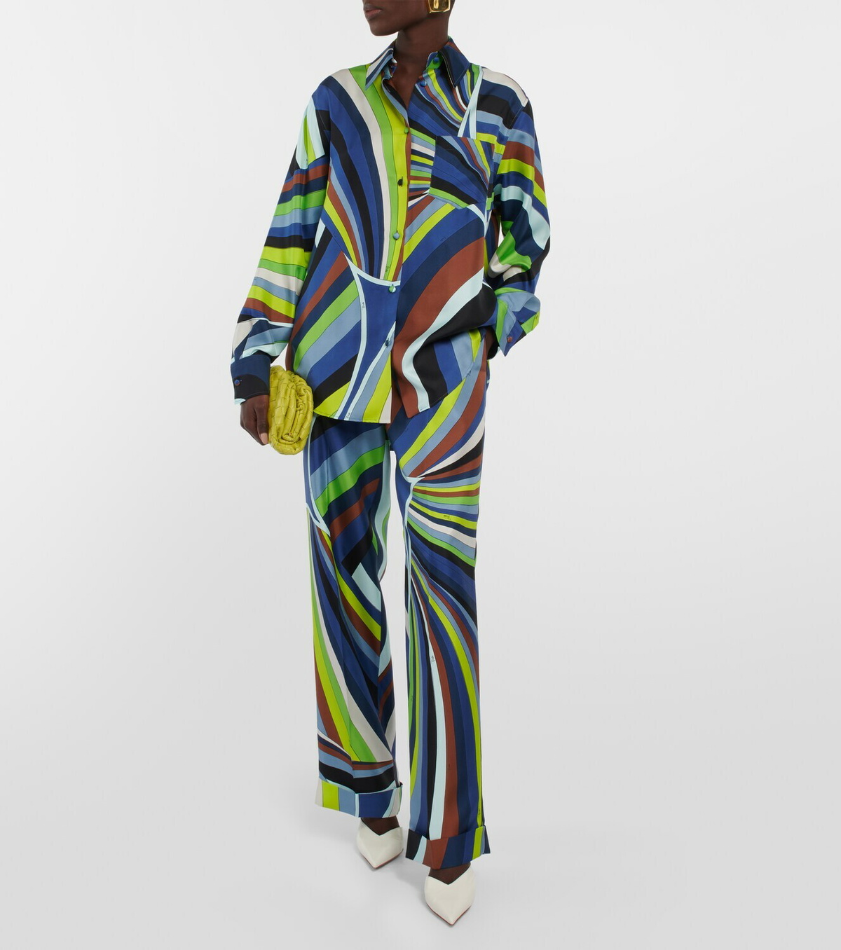 Pucci Printed silk-twill shirt Emilio Pucci
