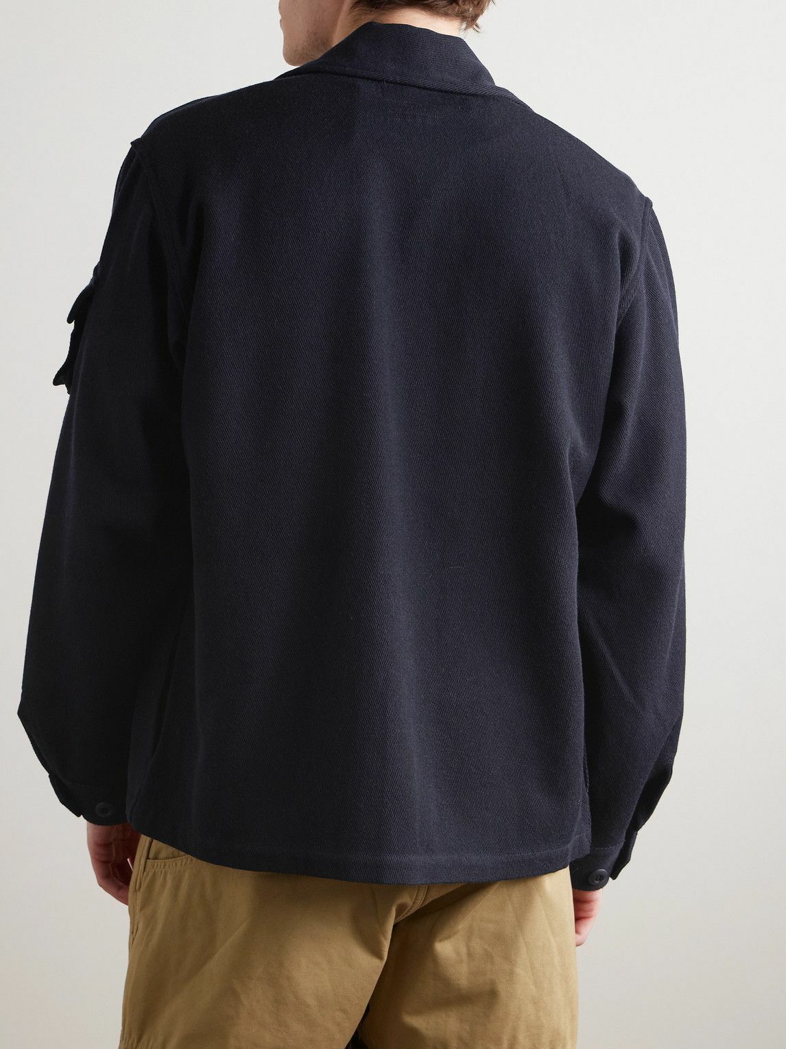 Beams Plus - Wool-Twill Overshirt - Blue Beams Plus