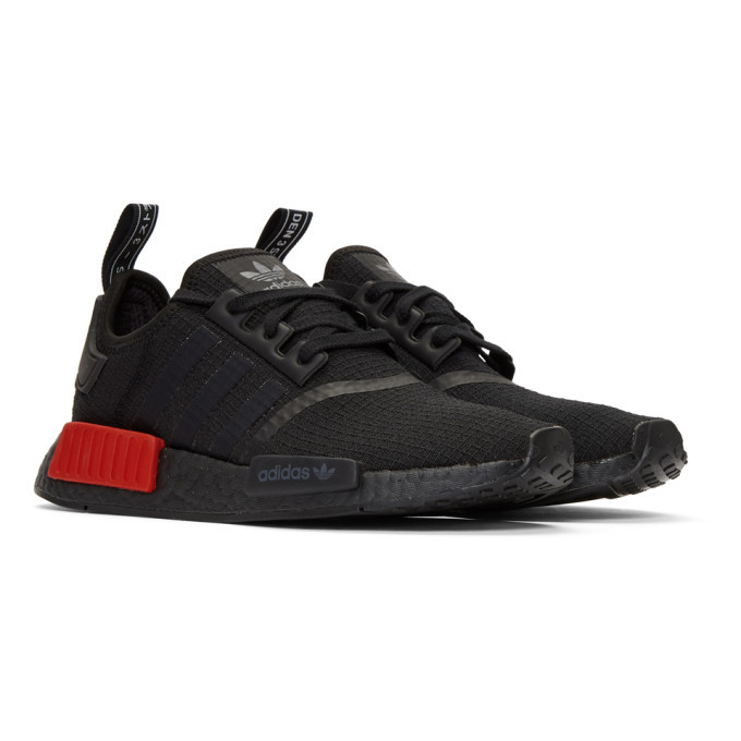 adidas Originals Black and Red NMD-R1 Sneakers adidas Originals