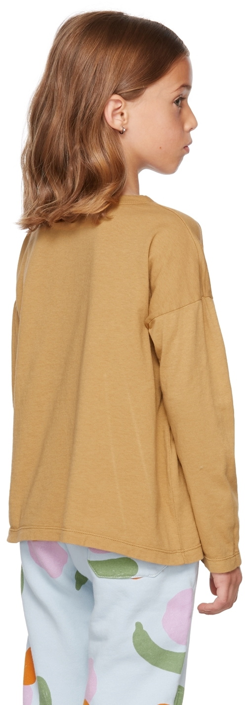 Bobo Choses Kids Tan Talking Bobo Rainbow Long Sleeve T-Shirt Bobo Choses