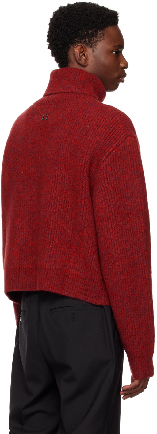 Wooyoungmi Red Half-Zip Sweater Wooyoungmi