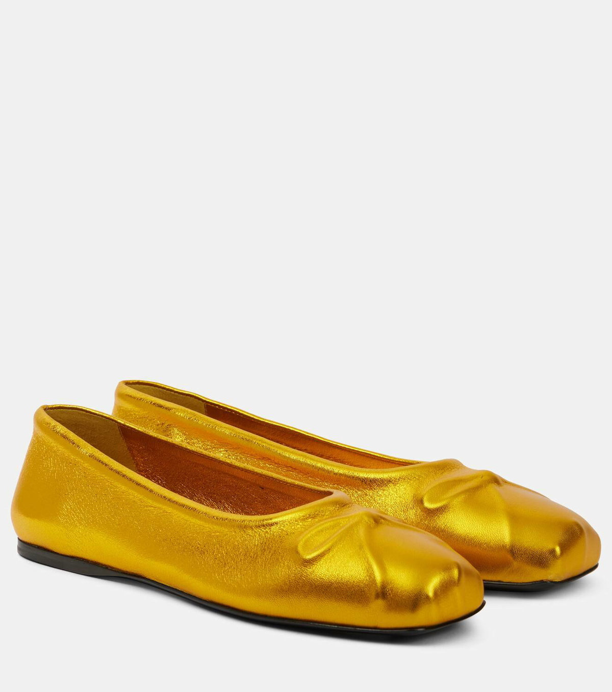 Marni Little Bow leather ballet flats Marni