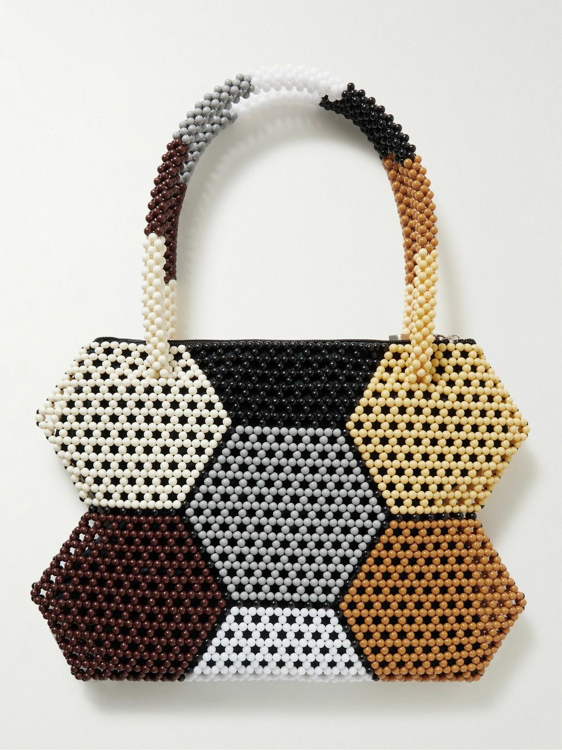 LU BY LU - Waffle Recycled Beaded Tote Bag