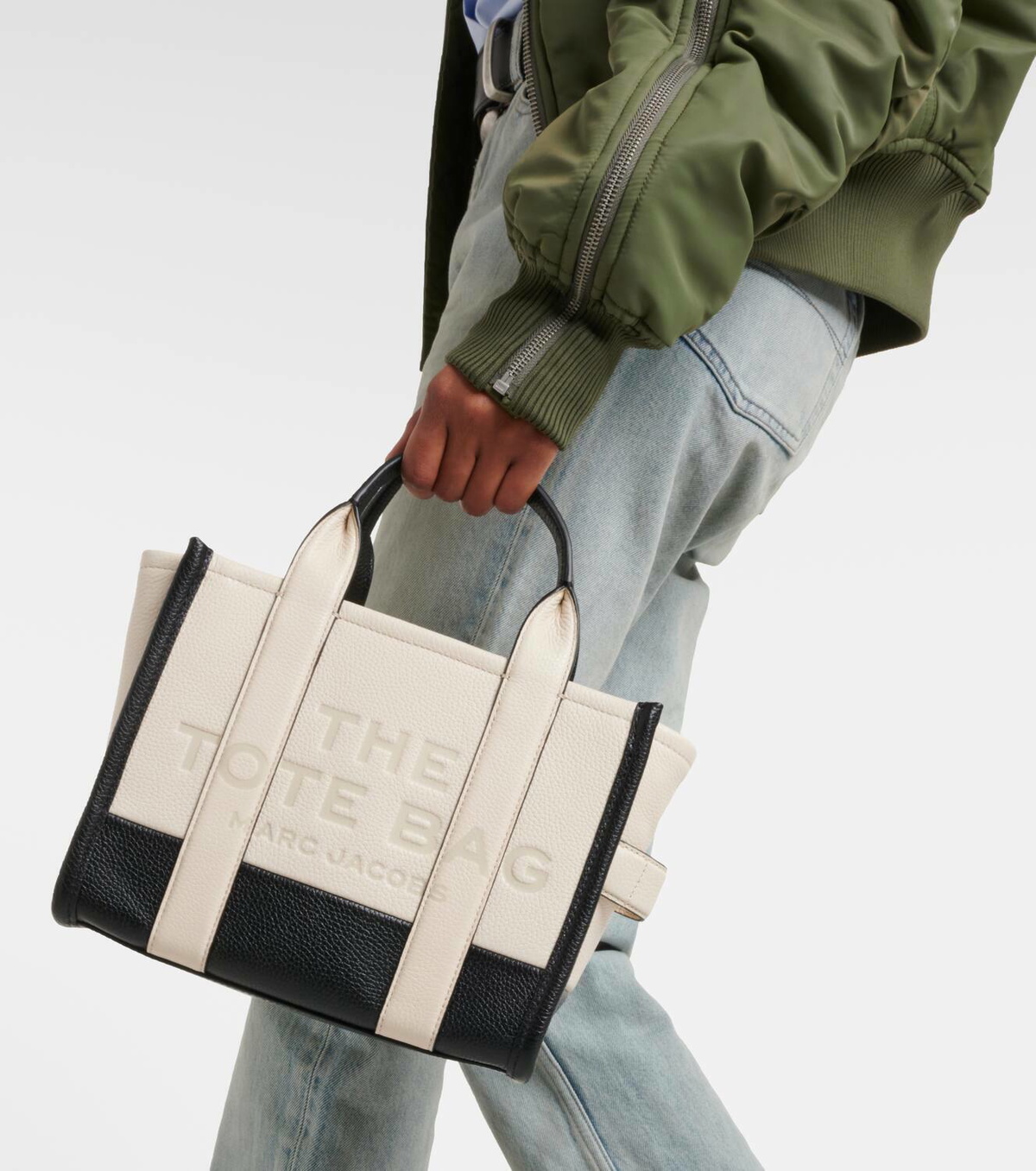 Marc Jacobs The Small colorblocked leather tote bag Marc Jacobs