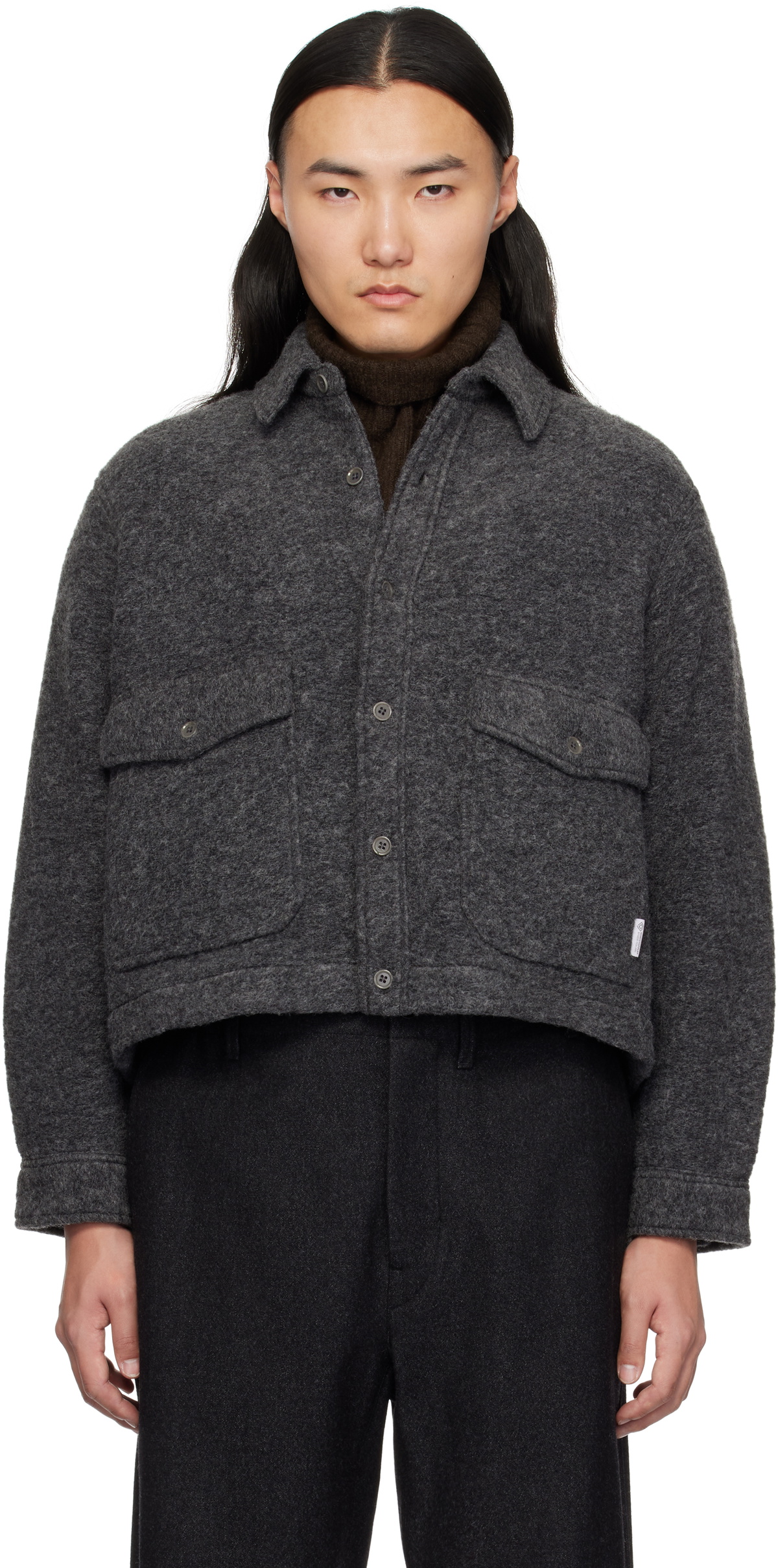 nanamica Gray Knit Jacket Nanamica