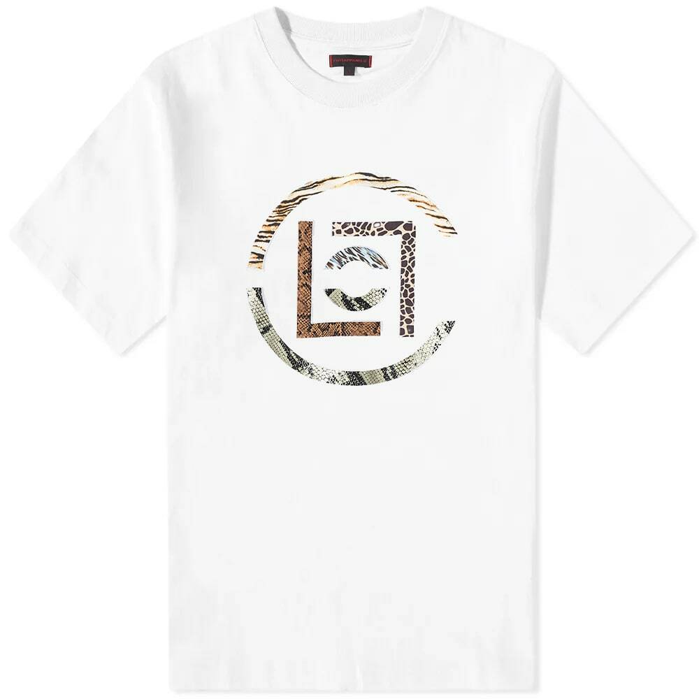 CLOT Patchwork Logo T-Shirt in White CLOT