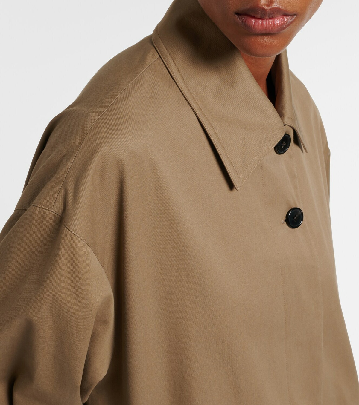 The Row Lolana cotton gabardine coat The Row