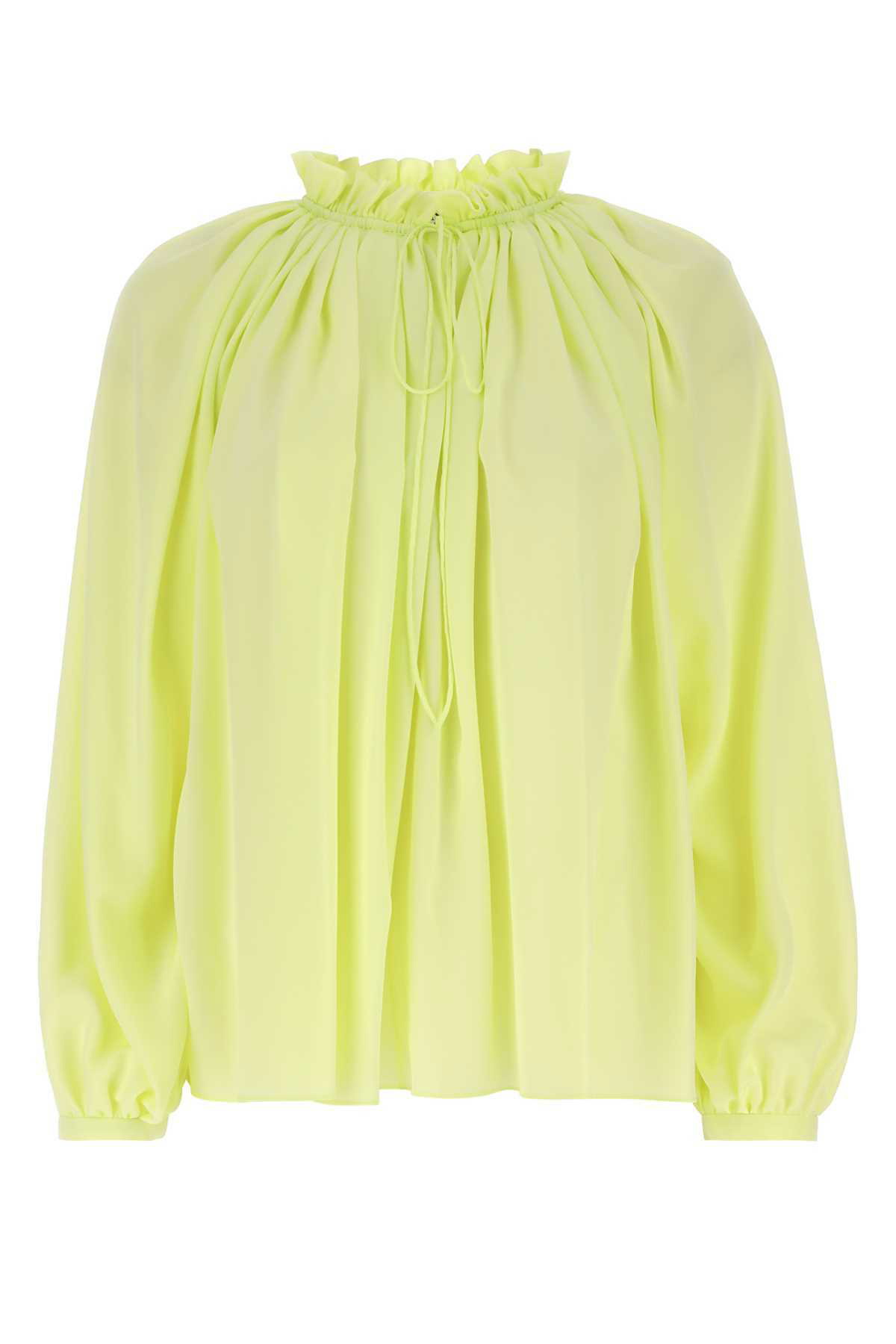Lanvin Fluo Yellow Polyester Blouse Lanvin