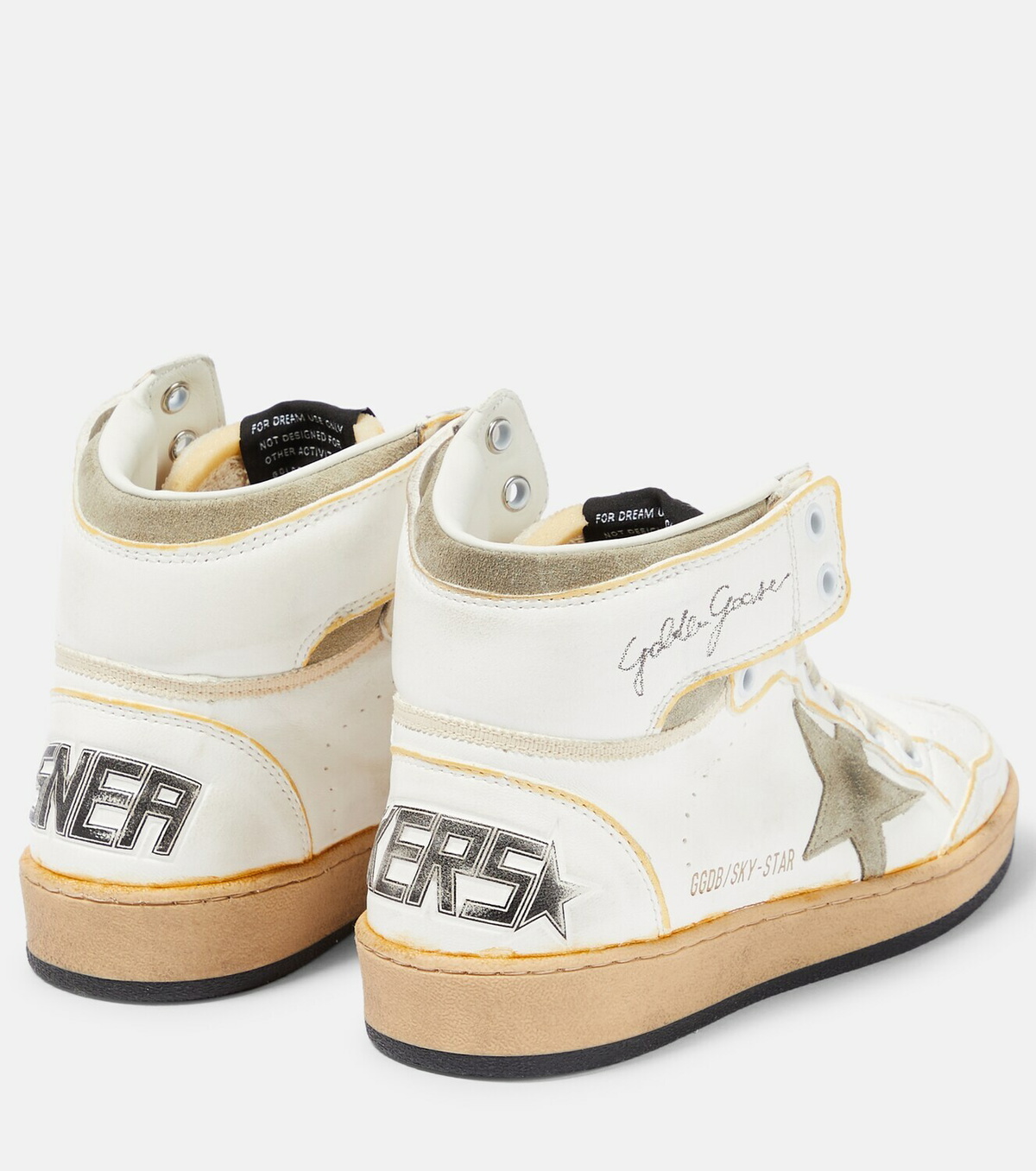 Golden Goose - Sky-Star leather high-top sneakers Golden Goose Deluxe Brand