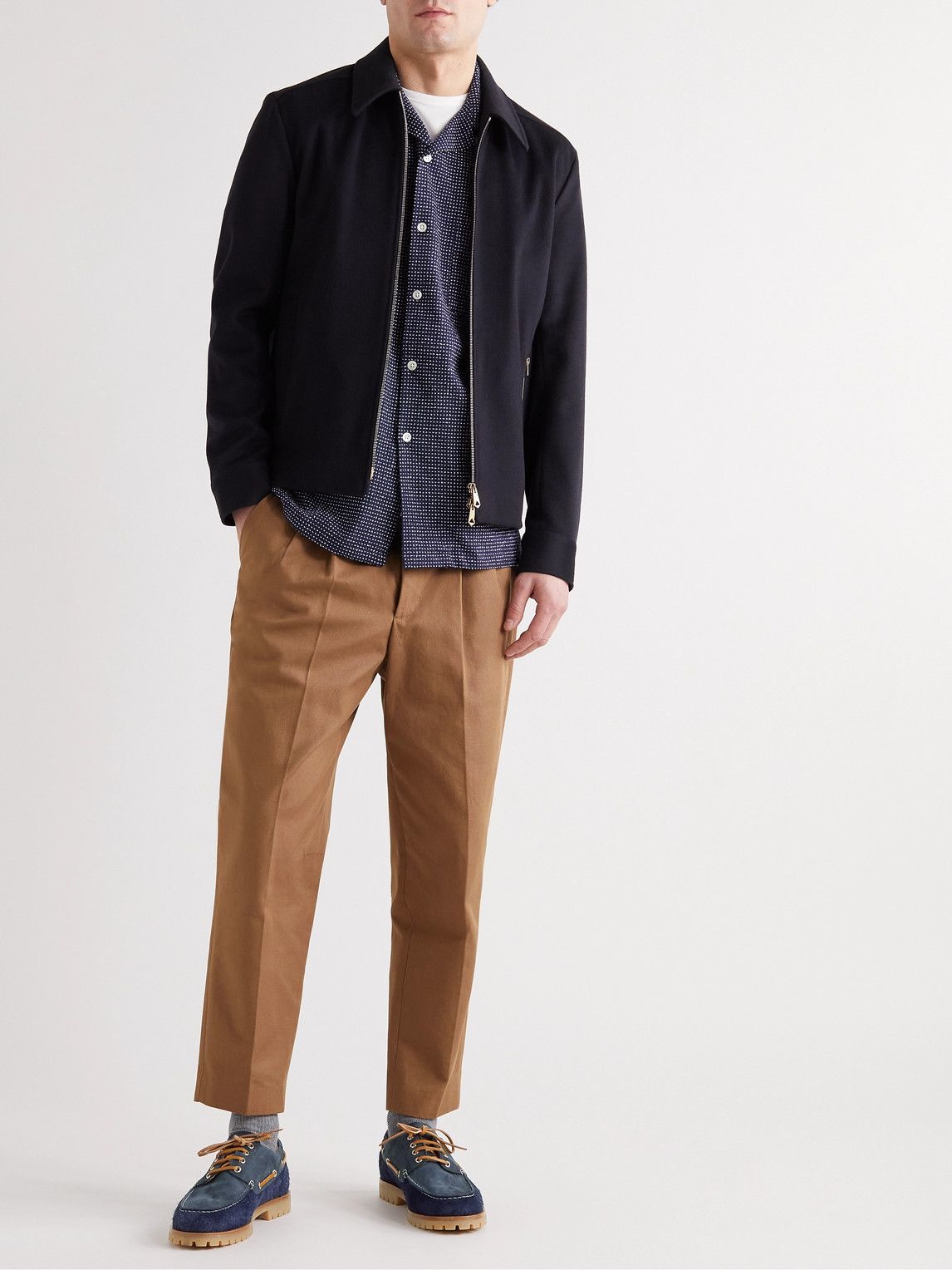 Paul Smith - Jago Nubuck and Suede Boat Shoes - Blue Paul Smith