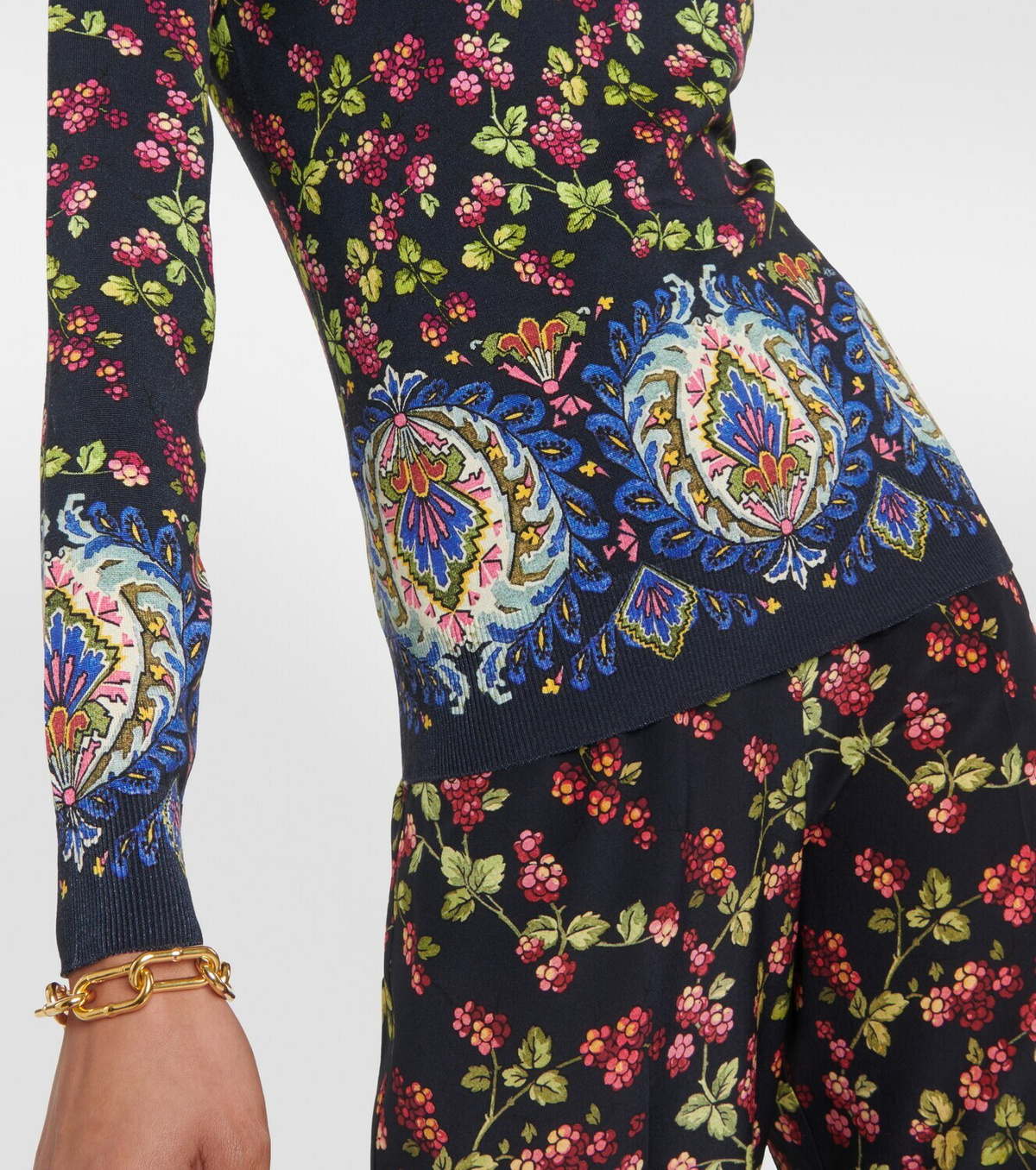Etro Printed silk-blend sweaters Etro