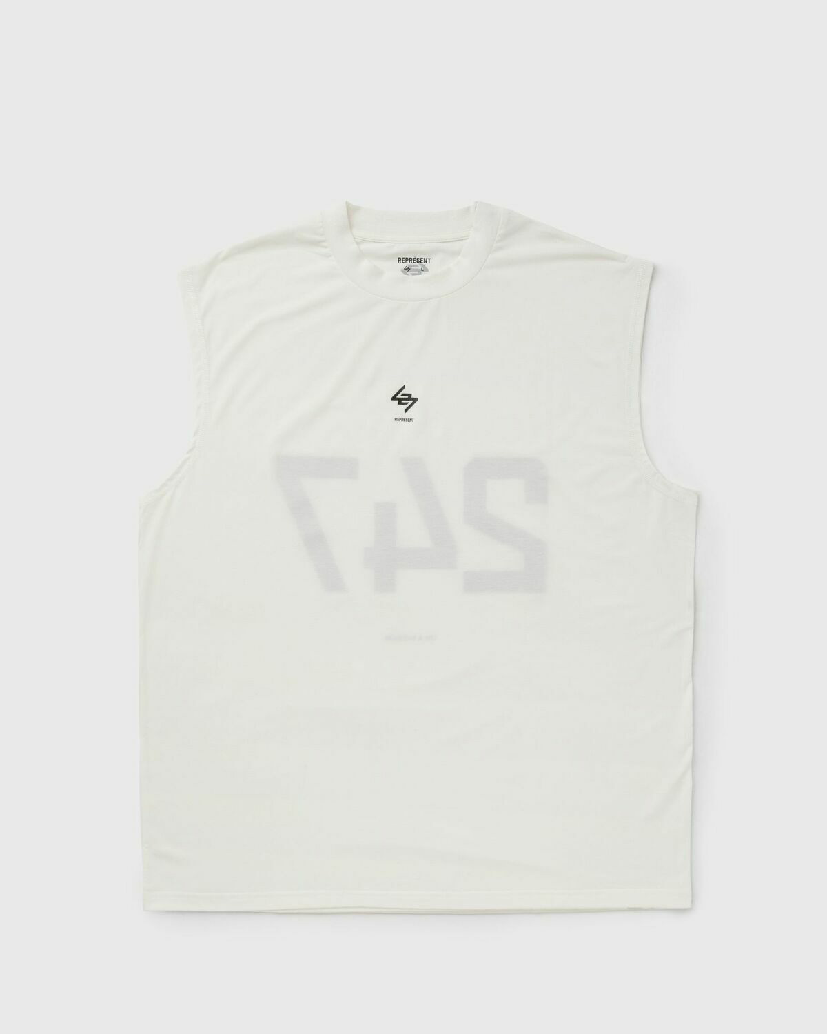 Represent 247 Oversized Tank Beige Tank Tops Represent