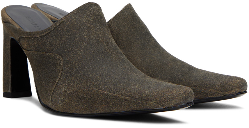 Eckhaus Latta Gray Arch Mules Eckhaus Latta