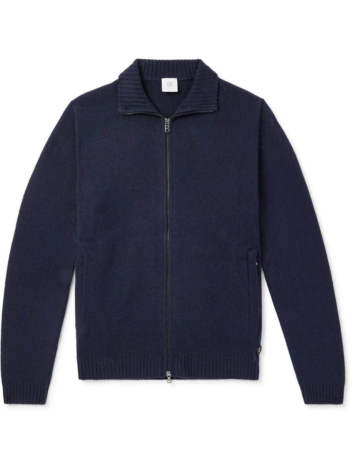 Bogner - Dexter Wool and Cashmere-Blend Zip-Up Cardigan - Blue Bogner