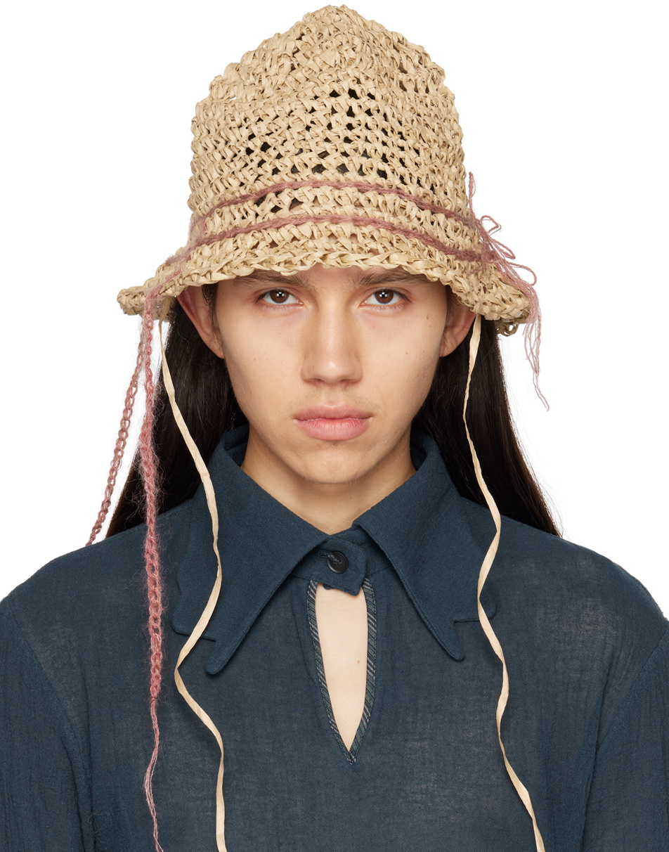 Solitude Studios SSENSE Exclusive Tan Basket Hat Solitude Studios