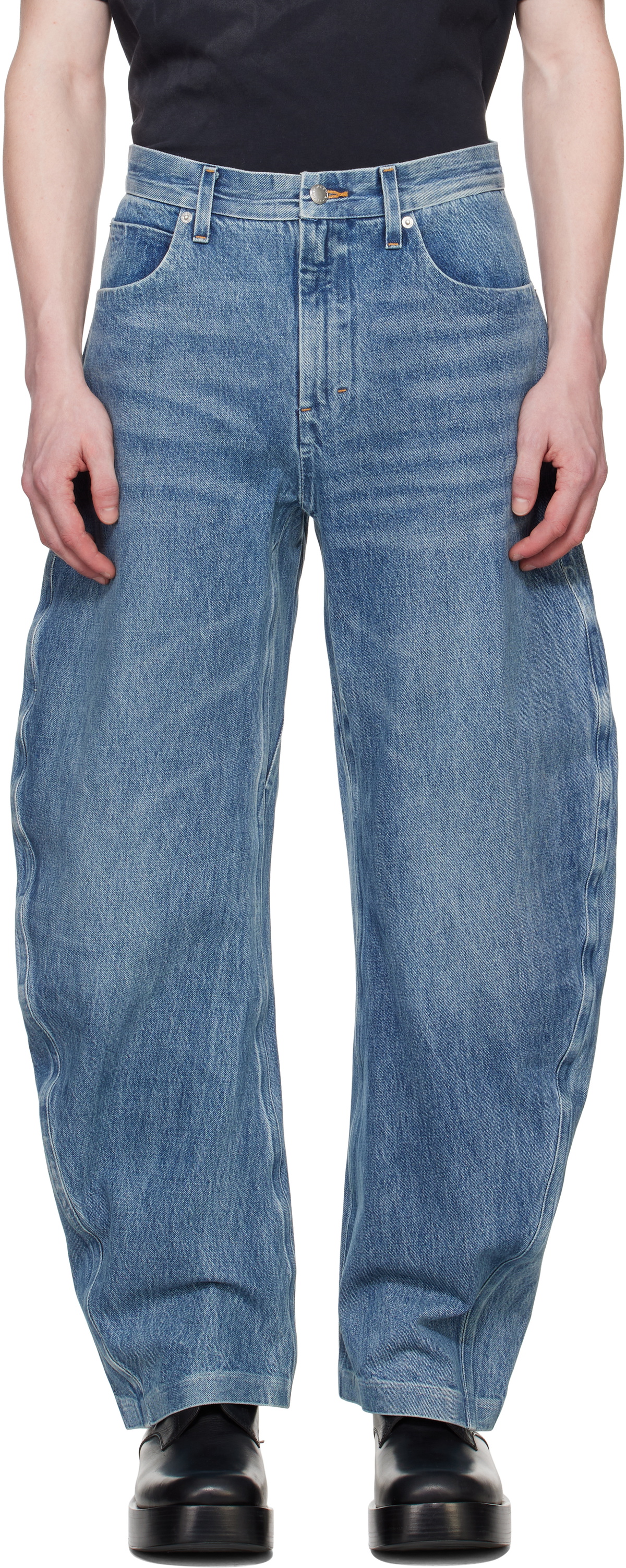 Alexander Wang Blue Rounded Jeans Alexander Wang