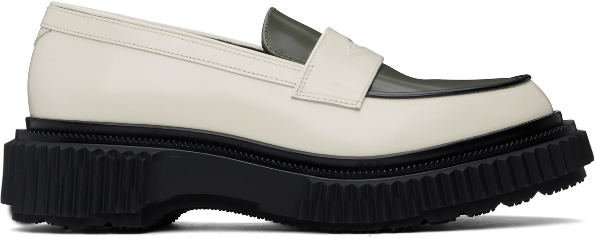 Adieu Off-White & Gray Type 182 Loafers Adieu