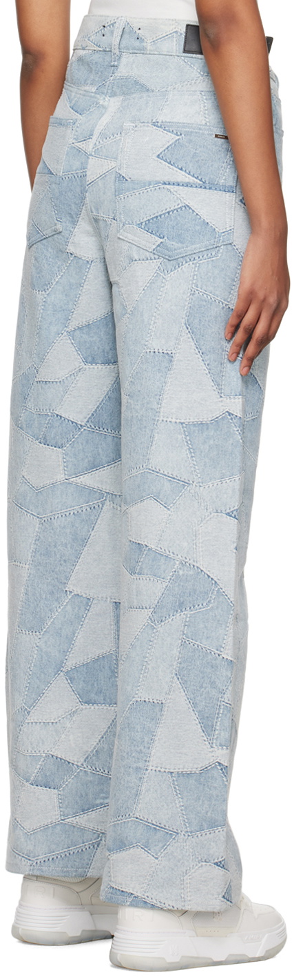 AMIRI Blue Patchwork Jeans Amiri