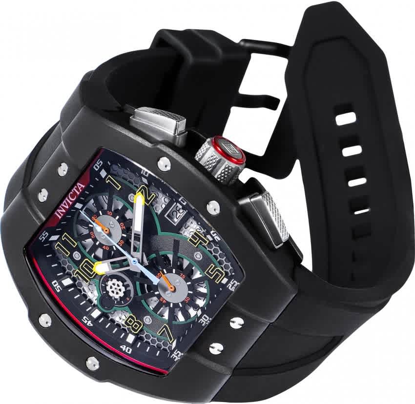 Invicta Racing Chronograph Quartz Black Dial Titanium Mens Watch 47191 ...