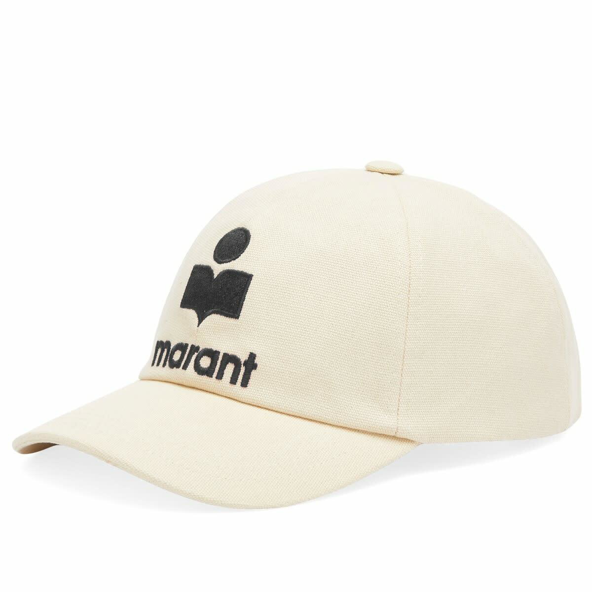 Isabel Marant Men's Tyron Logo Cap in Ecru/Black Isabel Marant