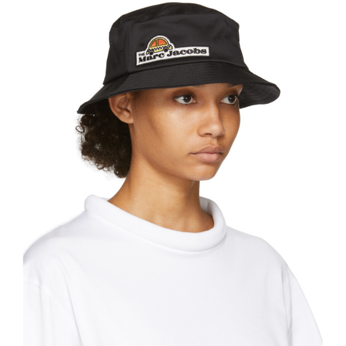 Marc Jacobs Black Logo Bucket Hat Marc Jacobs