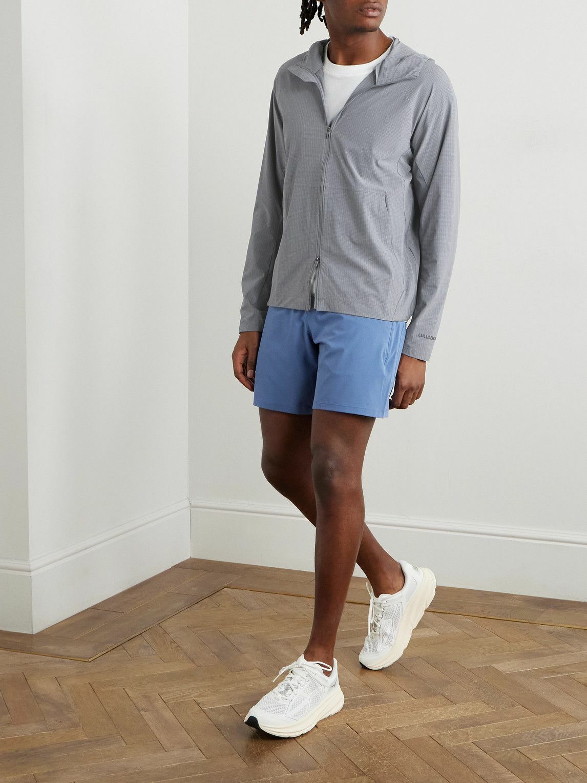 Lululemon - Pace Breaker Stretch Recycled-Ripstop Hooded Jacket - Gray ...