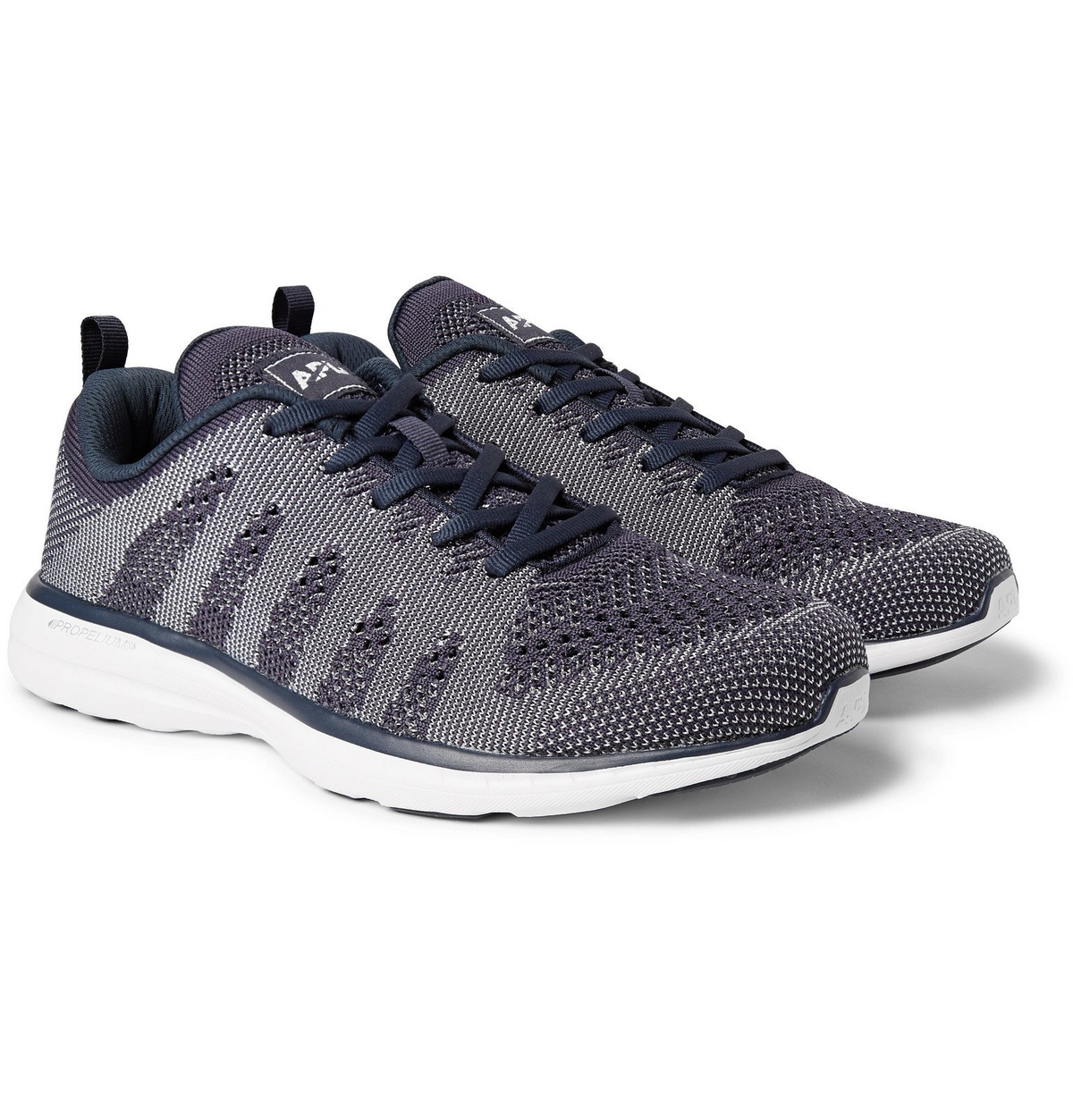 APL Athletic Propulsion Labs - TechLoom Pro Running Sneakers - Blue APL ...