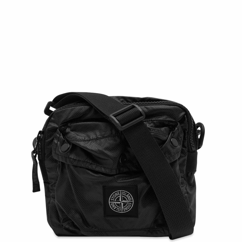 Stone Island Men's Patch Pouch Bag in Black Stone Island
